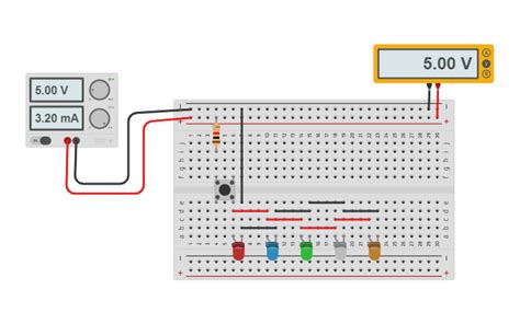 Circuit Design Circuito 2 Acionamento De Leds Em Paralelo Tinkercad