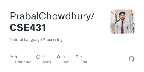 Github Prabalchowdhurycse431 Natural Language Processing