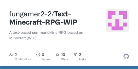Github Fungamer2 2text Minecraft Rpg Wip A Text Based Command Line