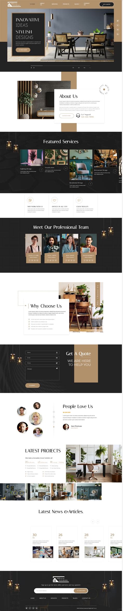 网页制作模板参考，家居装饰网站设计模板 17素材网