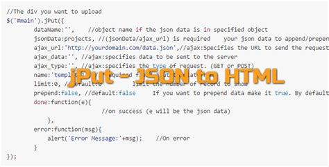 JQuery Plugins To Play With JSON Learning JQuery