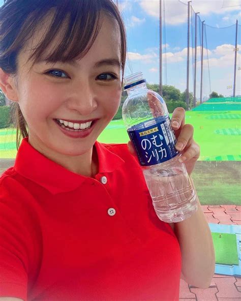 中庄司愛希さんのインスタグラム写真 中庄司愛希instagram 「おはようございます☀ ゴルフ練習に行くのも暑くなってきたから、水分