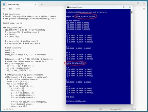Singular Value Decomposition Svd From Scratch Using Python James D