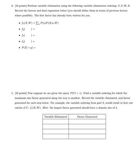 consider the bayes net drawn below where all