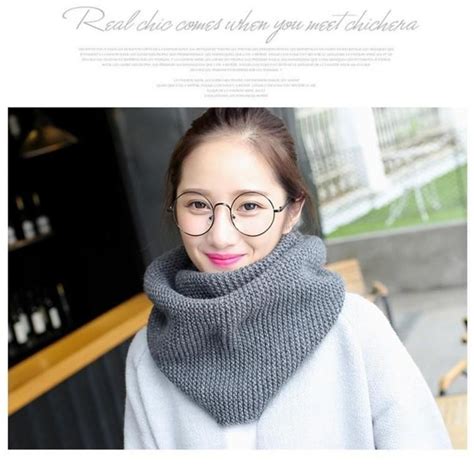 머플러 니트 털목도리 여성용 넥워머 겨울용품 그레이 홈플러스 택배배송