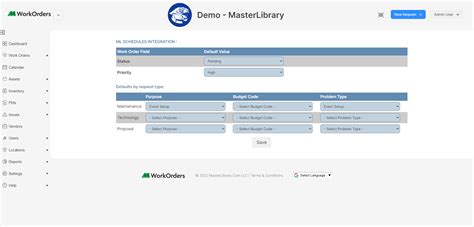 Integration With Ml Schedules™ Setup Ml Work Orders
