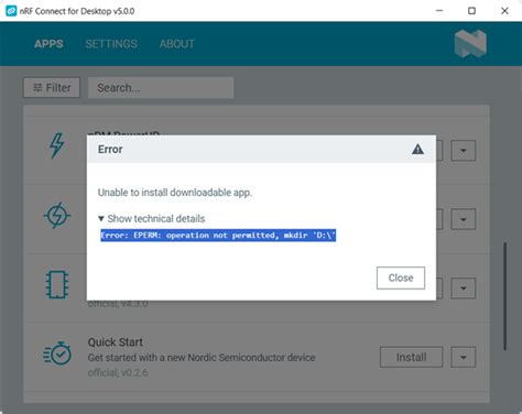 Unable To Install Downloadable App Nordic Qanda Nordic Devzone Nordic Devzone