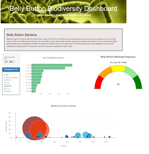 GitHub Geneille Plotly Belly Button Diversity Create An Interactive Dashboard With Enhance