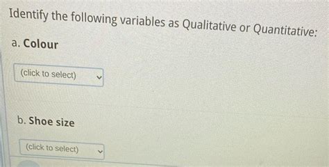 Answered Identify The Following Variables As Qualitative Or Kunduz