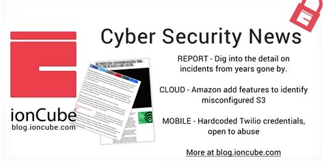 Weekly Cyber Security News 10112017 Ioncube Blog