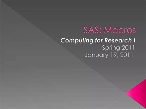 ppt sas macros powerpoint presentation free download id 1160965