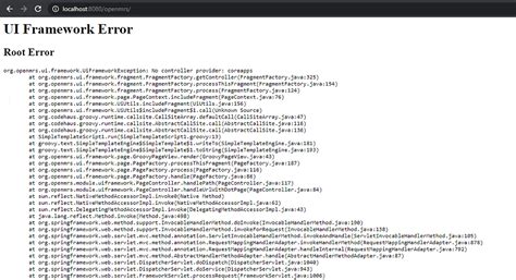 Run OpenMRS With Latest Coreapps Module Ask OpenMRS OpenMRS Talk