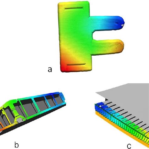 The Considered Models For Geodesic Distance Computation Colored By