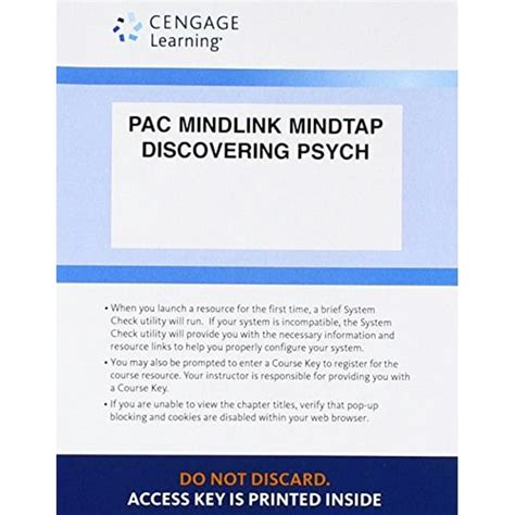 Pre Owned Lms Integrated For Mindtap Psychology 1 Term 6 Months