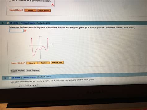 Solved Determine The Least Possible Degree Of A Polynomial Chegg