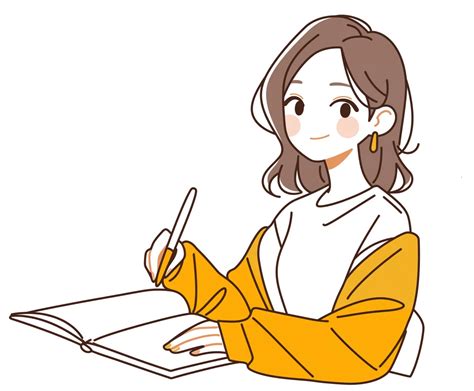 集中してノートをとる少年子ども勉強｜イラスト・フリー素材なら「シンテリ」