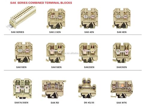 High Quality Sak 2 5enseries Combined Terminal Blocks Buy Sak Series Combined Terminal Blocks