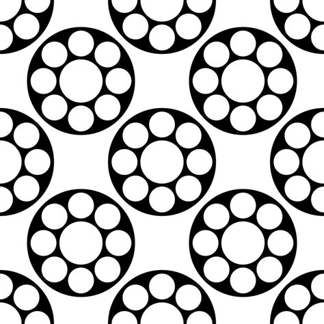 Vector Abstract Seamless Circles Pattern Background Wallpaper Fabric Shape Background Image