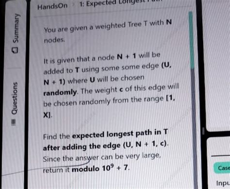 HandsOn Expected You Are Given A Weighted StudyX