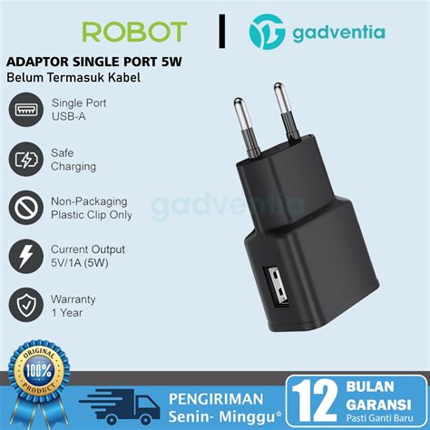 Jual Kepala Adaptor Charger Robot W A Usb Adapter Shopee Indonesia
