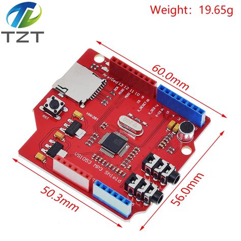 Tzt Vs1053 Vs1053b Stereo Audio Mp3 Player Shield Record Decode Development Board Module With Tf