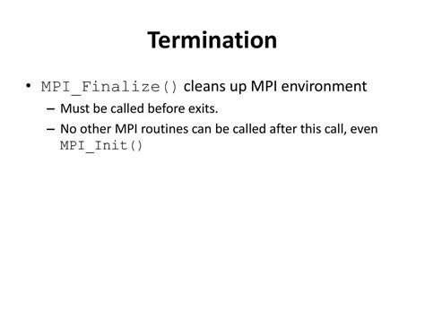 Mpi Mpi Message Passing Interface Ppt Download
