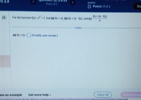 Solved Sw An Example Get More Help Clear All Chegg Com