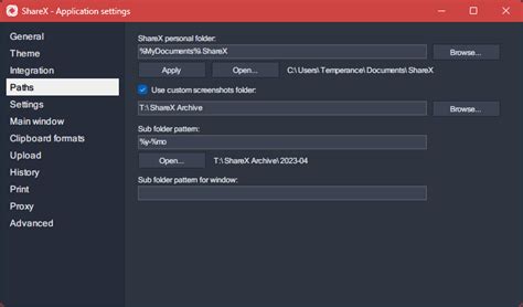 Feature Request Automatic Folder Move · Issue 6830 · Sharexsharex · Github