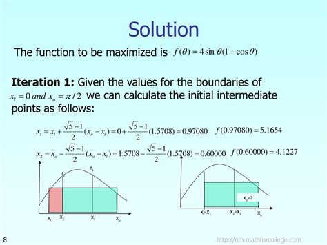 Ppt Golden Section Search Method Powerpoint Presentation Free