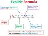 Explicit And Recursive Arithmetic Sequences Solution Summary By Priceless Math