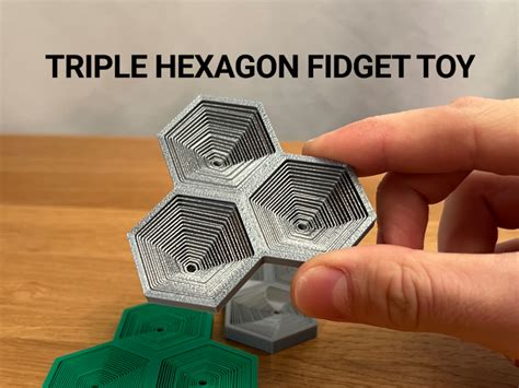 Triple Hexagon Fidget Toy By Fifindr Makerworld Download Free 3d Models