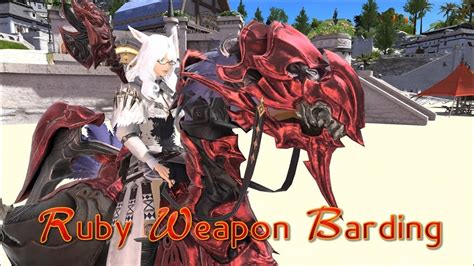 Ffxiv Ruby Weapon Barding Youtube Ffxiv Ruby Weapon Barding Youtube