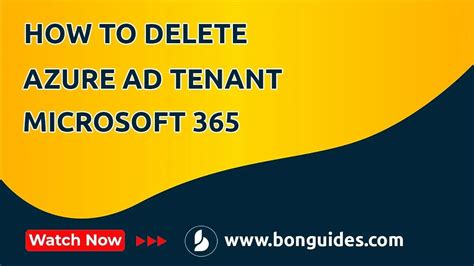 How To Delete A Tenant In Azure Active Directory Microsoft 365