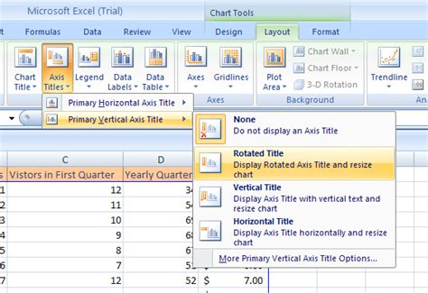 Excel Change Chart Axis Titles