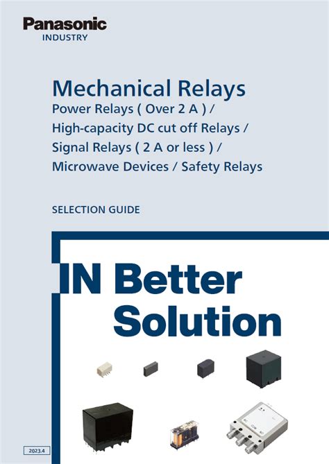 Panasonic Relays Connectors Switches Selection Guide Panasonic
