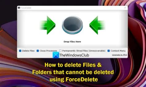 How To Delete Files Folders That Cannot Be Deleted ForceDelete