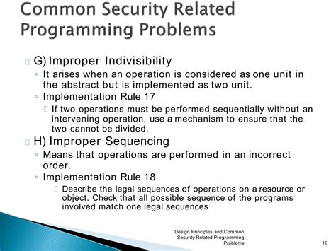 Design Principles And Common Security Related Programming Principles Pptx Operating Systems
