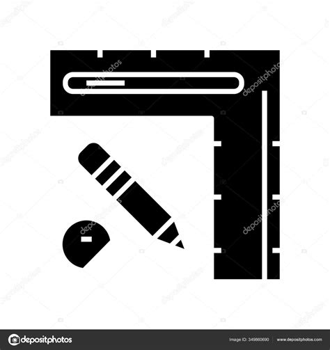 Measure Tool Black Icon Concept Illustration Vector Flat Symbol Glyph Sign Stock Vector By