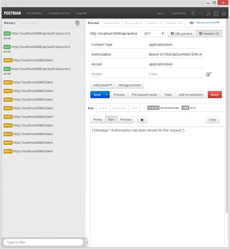 C Owin Bearer Token Not Working For Webapi Stack Overflow