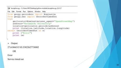 Geopy Module In Python Ppt