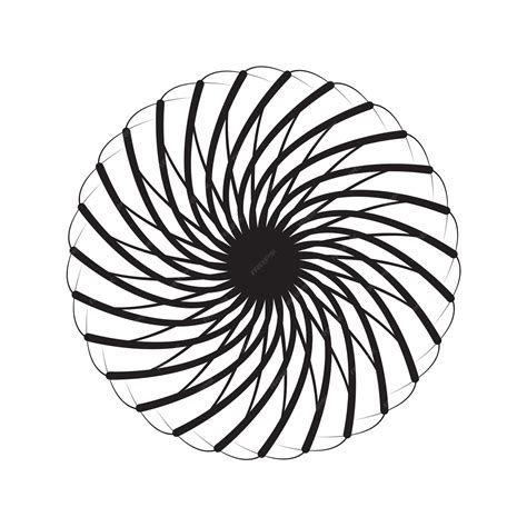 Premium Vector Abstract Circular Geometric Elements Round Pattern