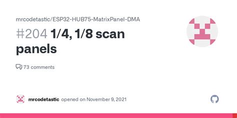1 4 1 8 scan panels · issue 204 · mrcodetastic esp32 hub75