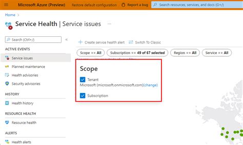 azure 服务运行状况门户更新 azure service health microsoft learn