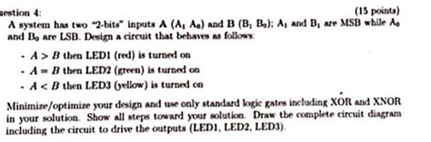 solved a system has two 2 bits inputs a a1a0 ﻿and
