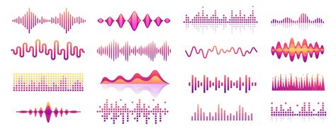 Sound Waves Audio Music Rhythm Wave Pulse Voice Signal Level Bar Song