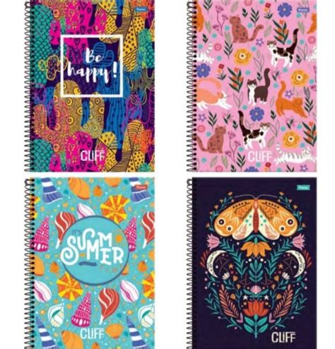Caderno Espiral Capa Dura Universitario 10 Materias 160fls Cliff Und FORONI
