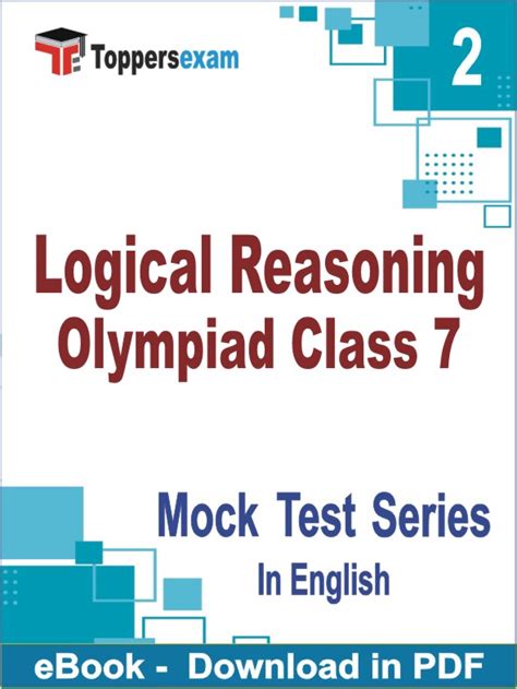 logical reasoning olympiad class 7 pdf book in english mock test