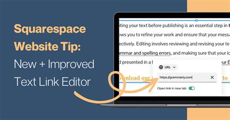 how to add and edit text links on your squarespace website