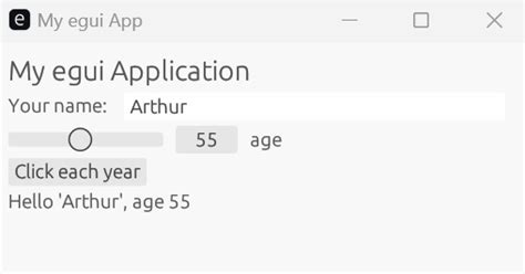 Rust图形界面egui初步